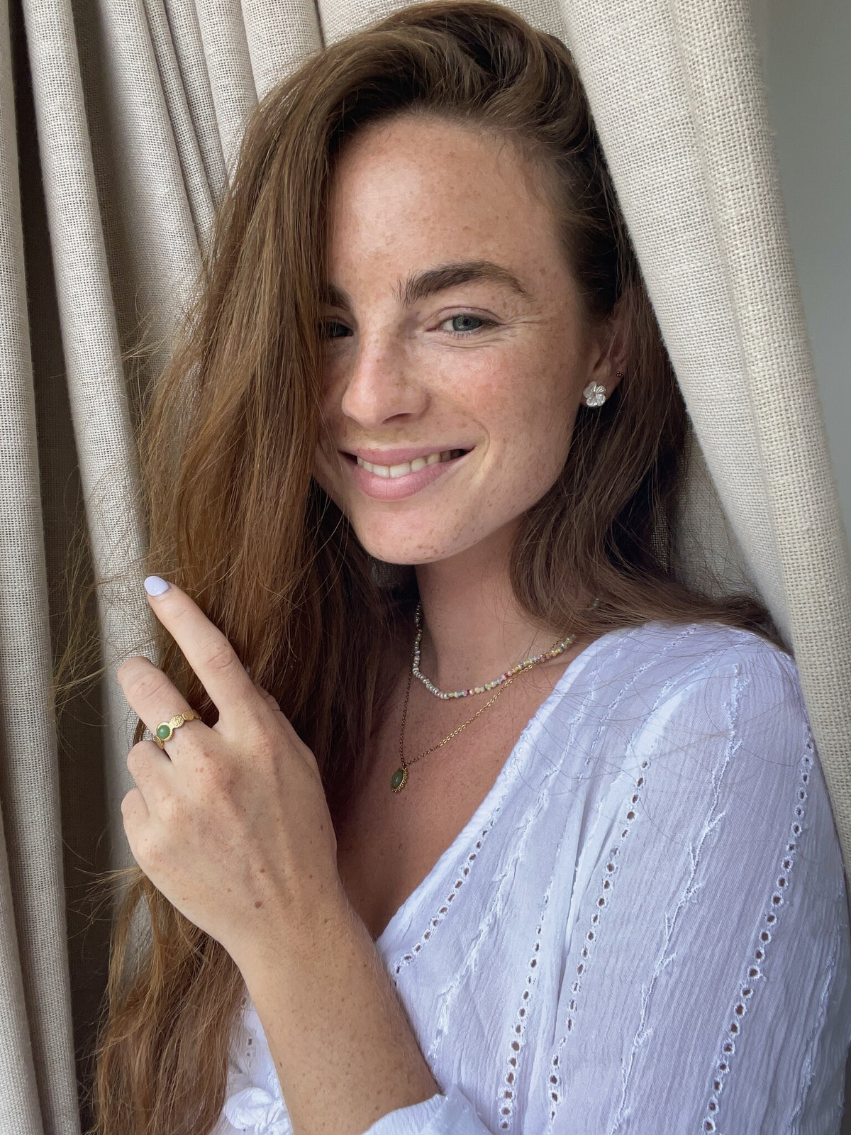 Noé | Rings | Natural Stone | Stainless Steel | Adjustable | Notbranded